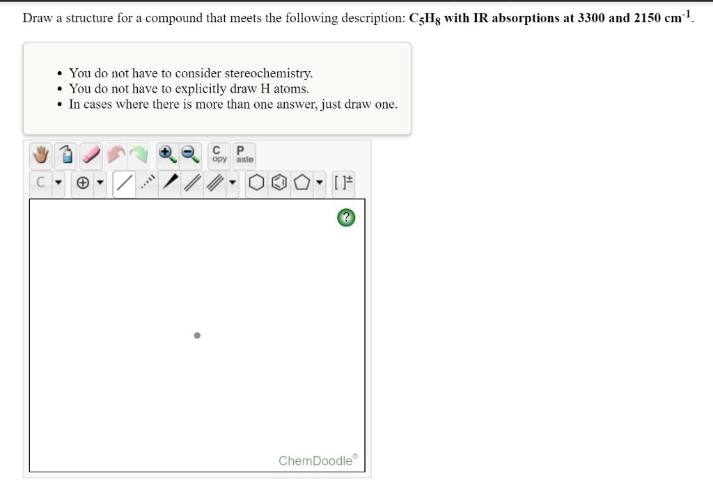 Solved Draw a structure for a compound that meets the | Chegg.com