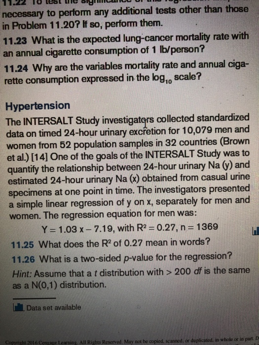 Solved How do you find the standard error of a slope (using | Chegg.com
