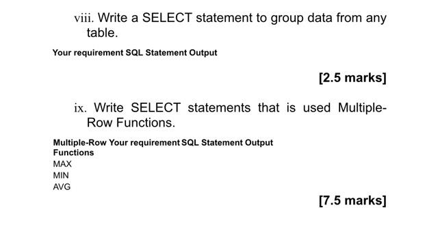 Solved 2. Database Development Based on the answer from task | Chegg.com