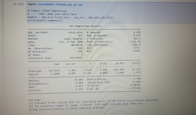 [7]: import numpy as np import pandas as pd import | Chegg.com