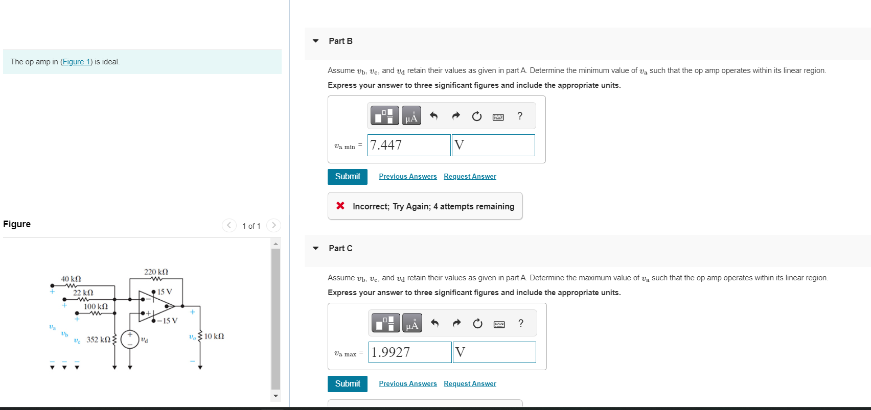 Solved va = 14 ﻿V, ﻿vb= 12 V, ﻿vc = -8 ﻿V, ﻿and vd = 10 ﻿Vb) | Chegg.com