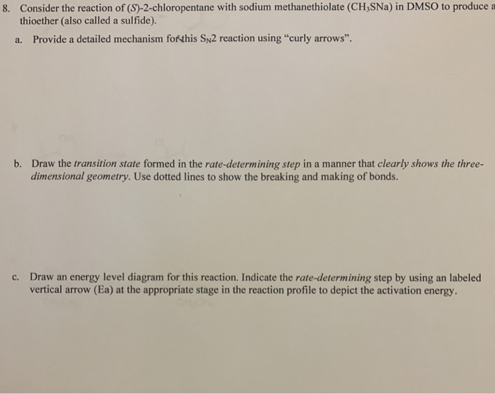 Solved Consider the reaction of (S)-2-chloropentane with | Chegg.com