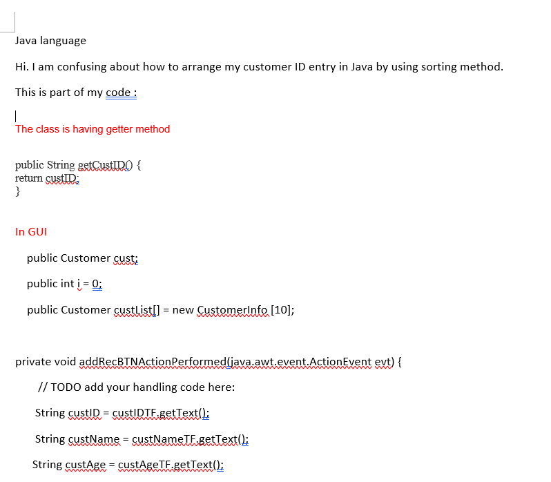 Solved Java language Hi. I am confusing about how to arrange | Chegg.com