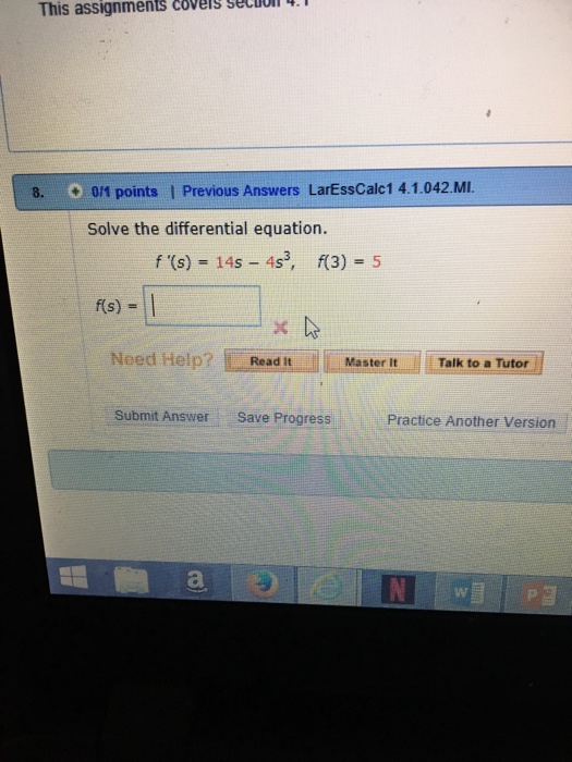Solved This assignments covers seciUlT 4. 8· +: 011 points l | Chegg.com