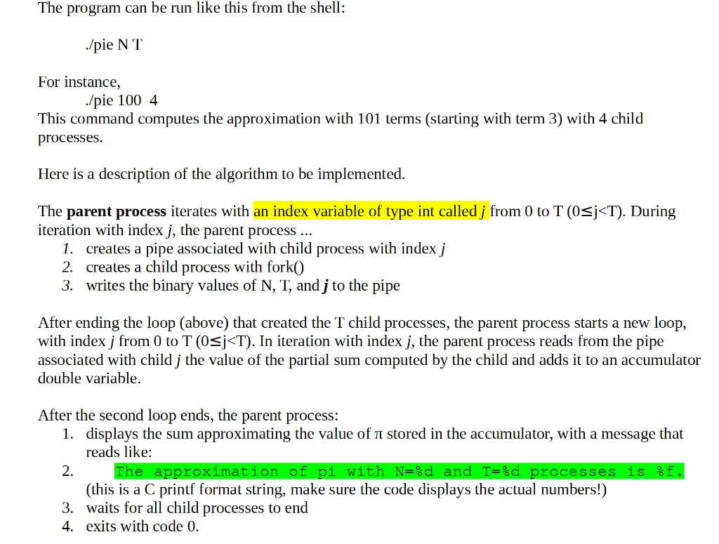 Write A Parallel Program Pie C In C Or C Pie Cc