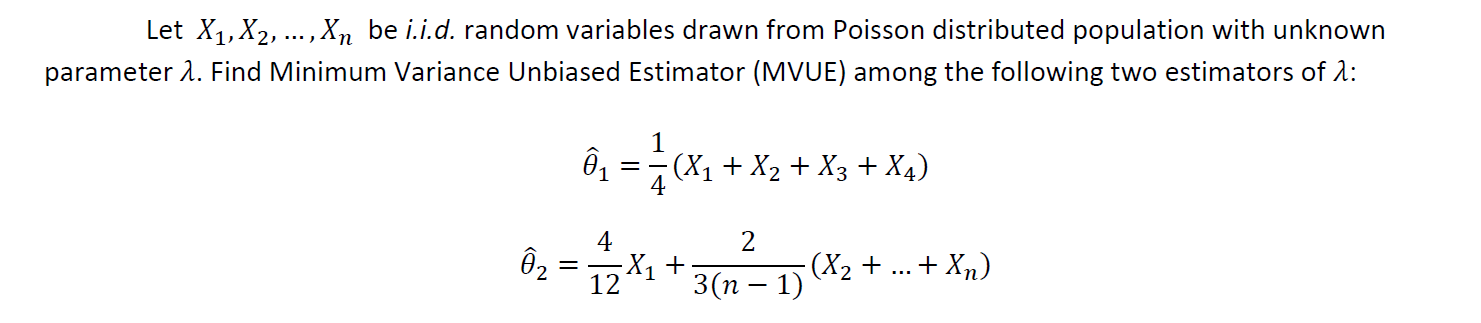 Solved Let X1, X2, ...,Xn be i.i.d. random variables drawn | Chegg.com