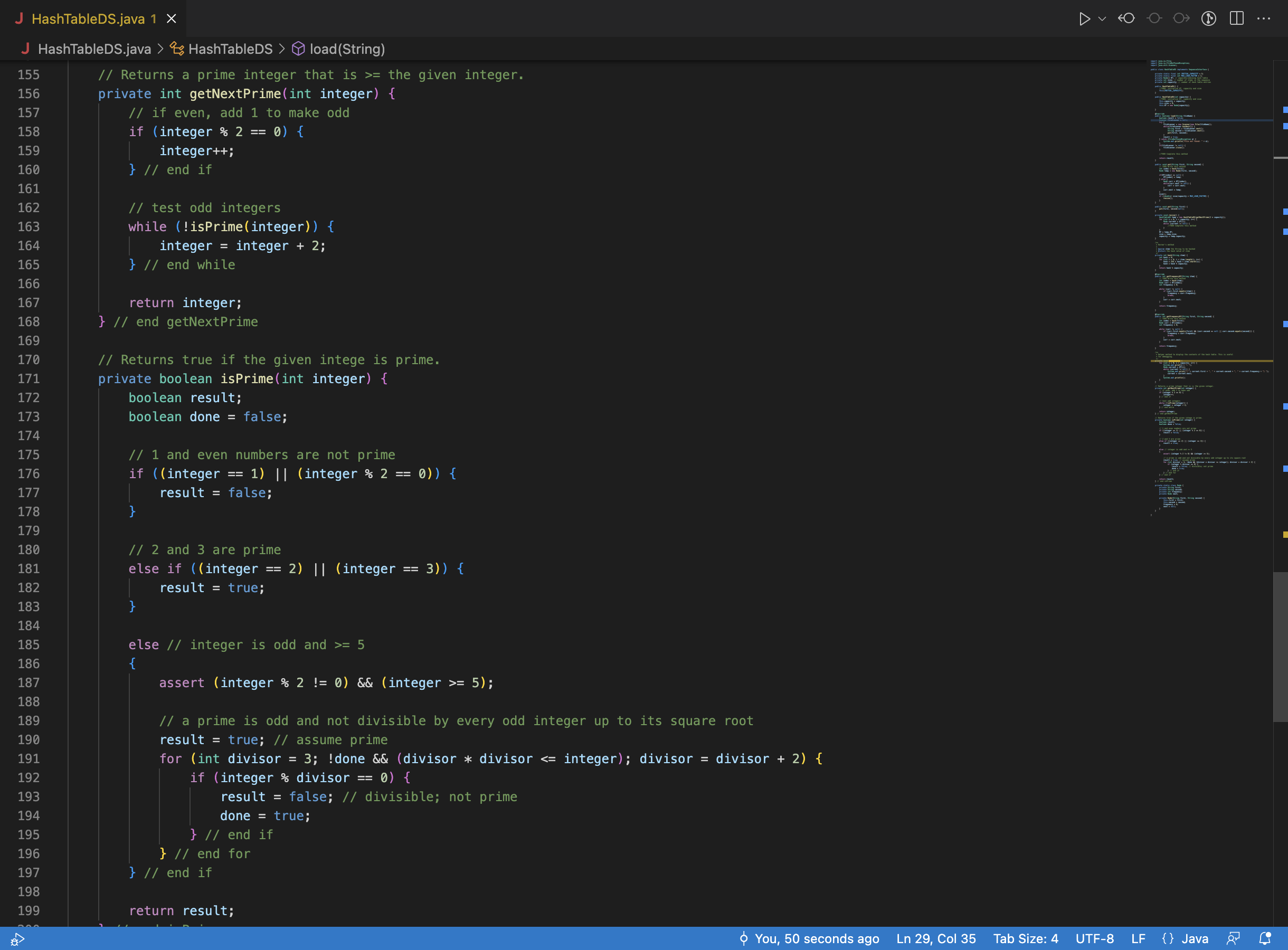 Fix my methods to make this HashTableDS | Chegg.com