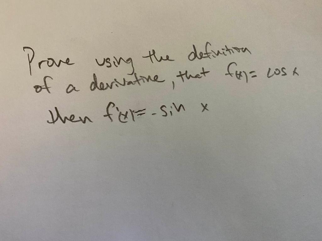 Solved Los a Prove using the definition of derivative, that | Chegg.com
