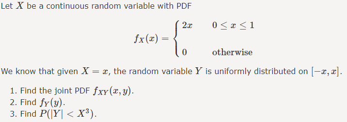 Solved Consider Two Random Variables X And Y With Joint Pmf