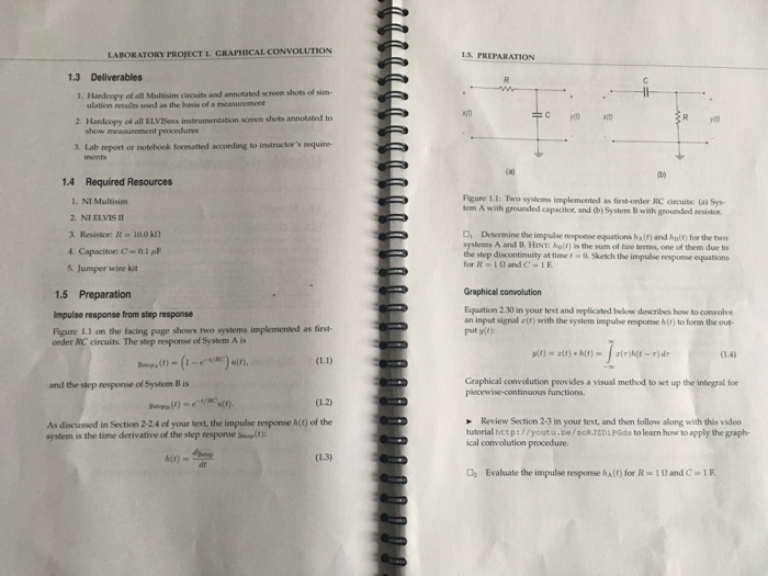 Solved LABORATORY PROJECT 1. GRAPHICAL CONVOLUT?ON 15 | Chegg.com