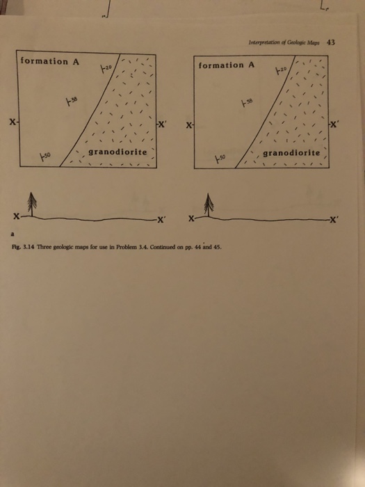 Solved L. Interpretation of Geologic Maps 43 formation A 20 | Chegg.com