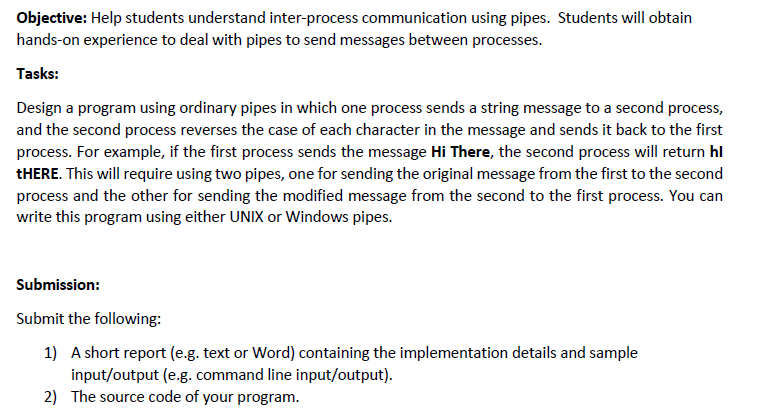 Solved Objective: Help students understand inter-process | Chegg.com