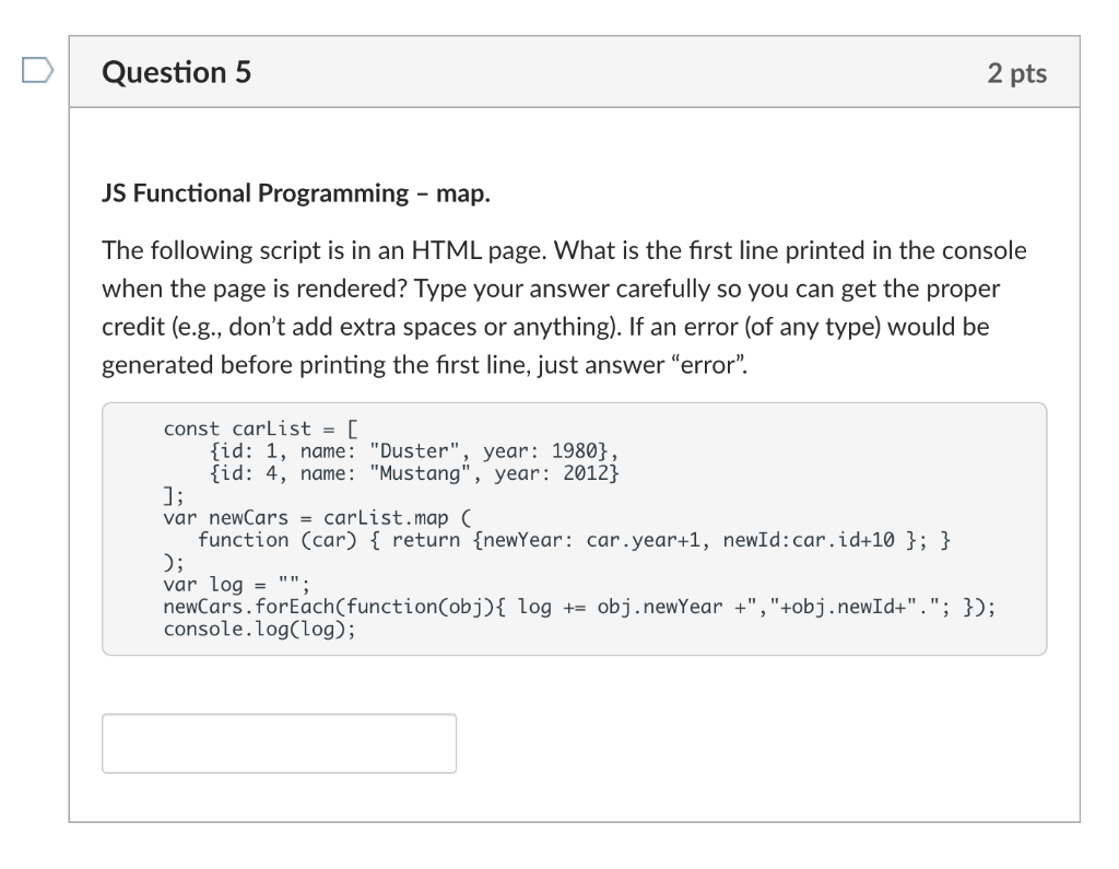 Solved Question 1 1 pts React Definition. React is a library | Chegg.com