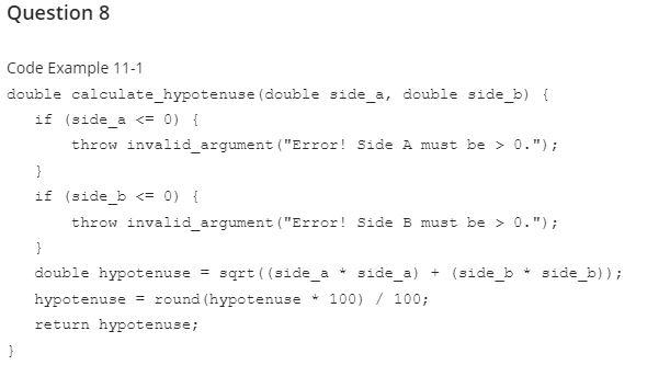 Solved Code Example 11-1(Refer to Code Example 11-1.) What | Chegg.com