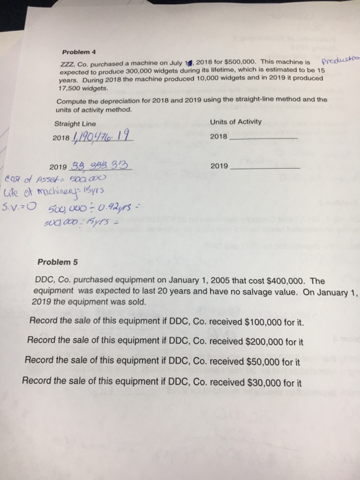 Solved Problem 4 ZZz, Co. purchased a machine on July 1s. | Chegg.com