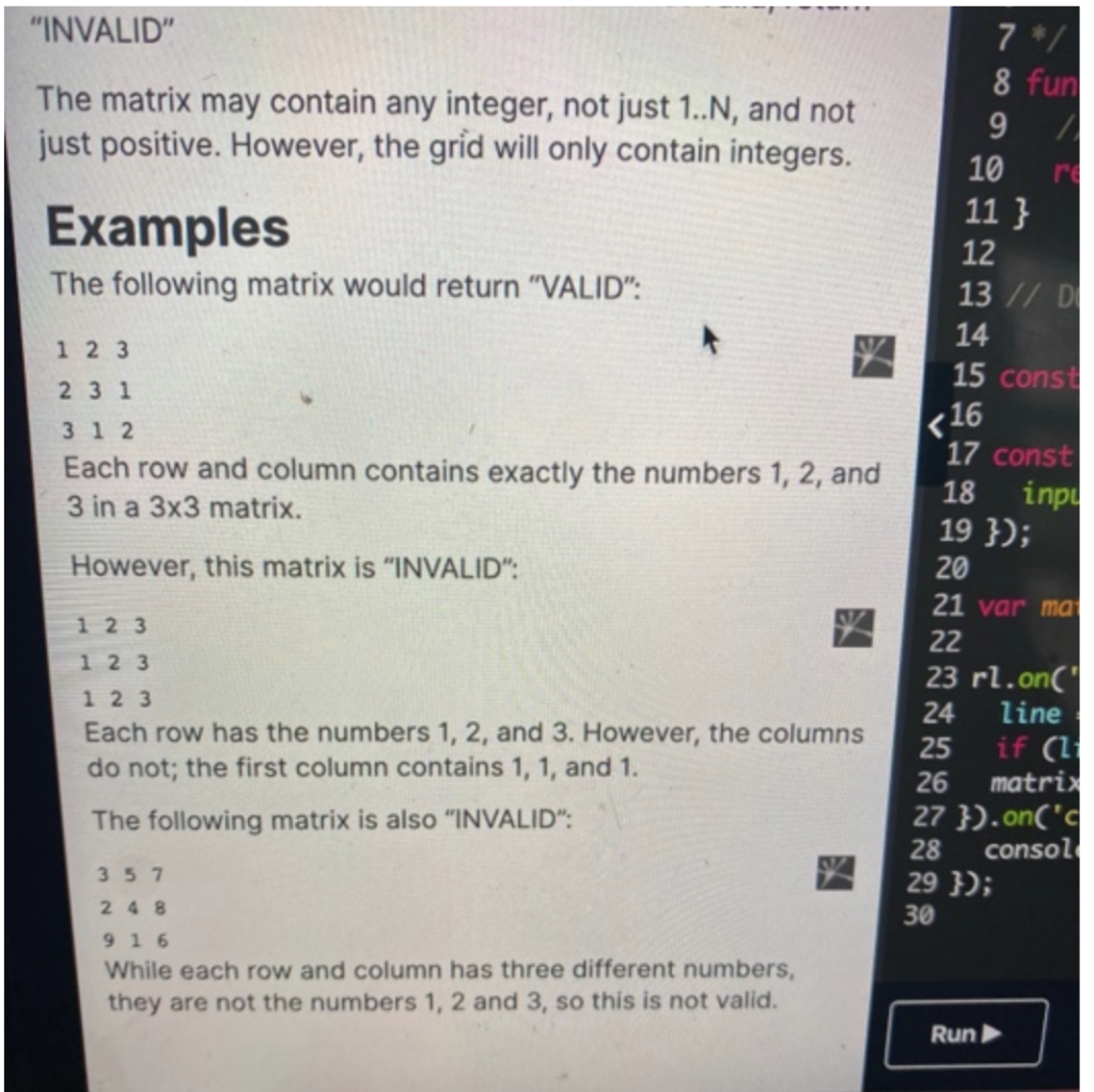 Solved Write Algorithm In Javascript First Type Of Puzzle 4420
