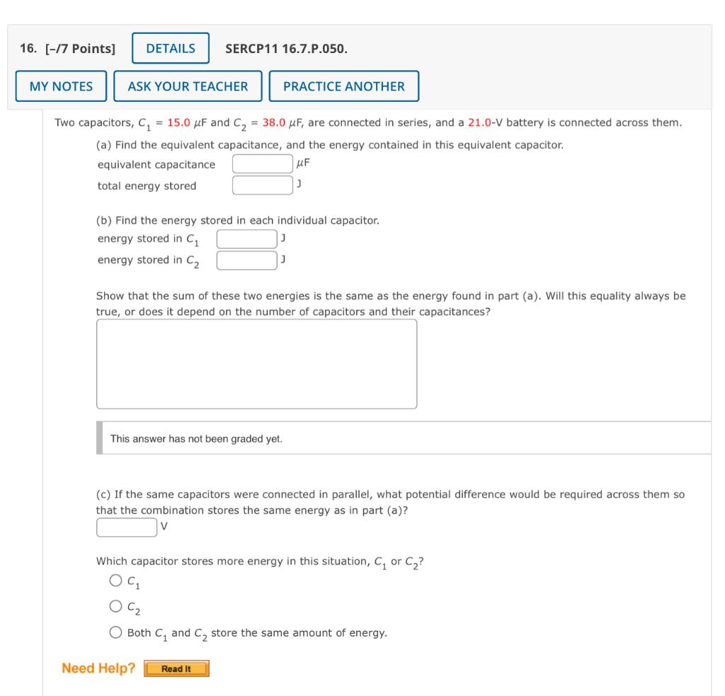 Solved capacitors, C1=15.0μF and C2=38.0μF, are connected in | Chegg.com