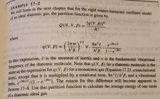 Solved 17-15. Using the partition function given in Example | Chegg.com