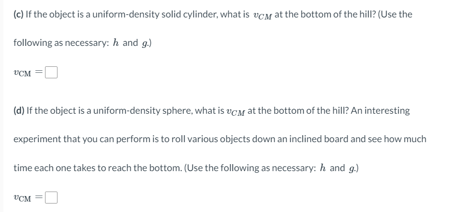 Solved A hoop of mass M and radius R rolls without slipping | Chegg.com