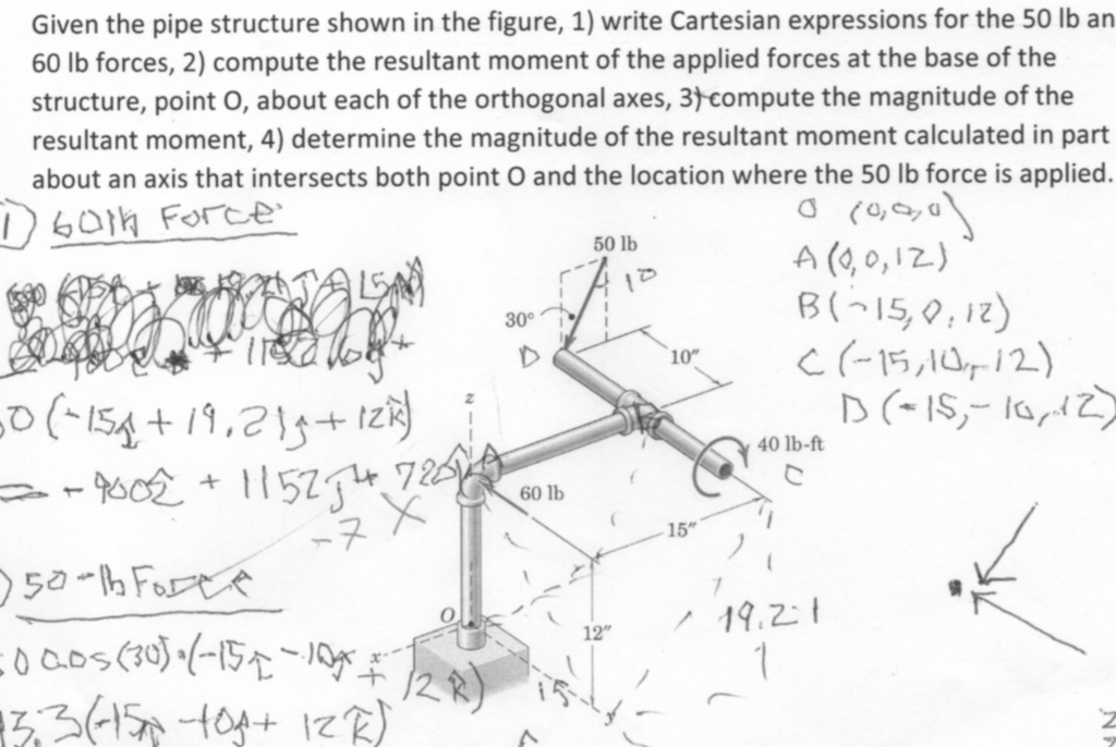 Solved Given the pipe structure shown in the figure, 1) | Chegg.com