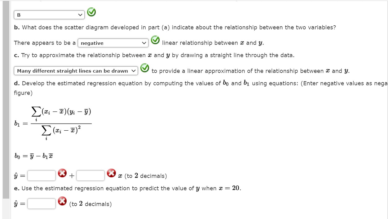 Solved Hint(s) Check My Work Given are five observations for | Chegg.com