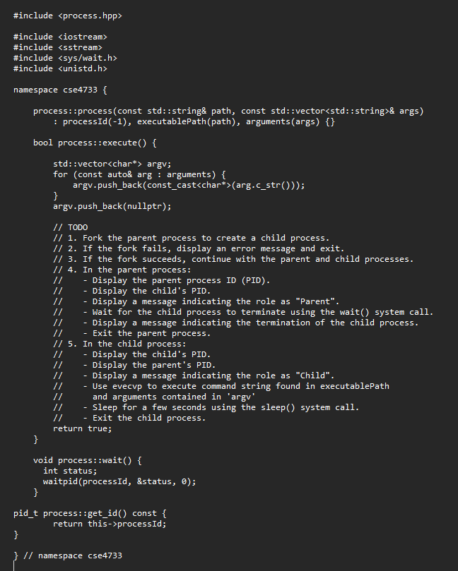 Solved Can someone help me write this Linux Processes code | Chegg.com