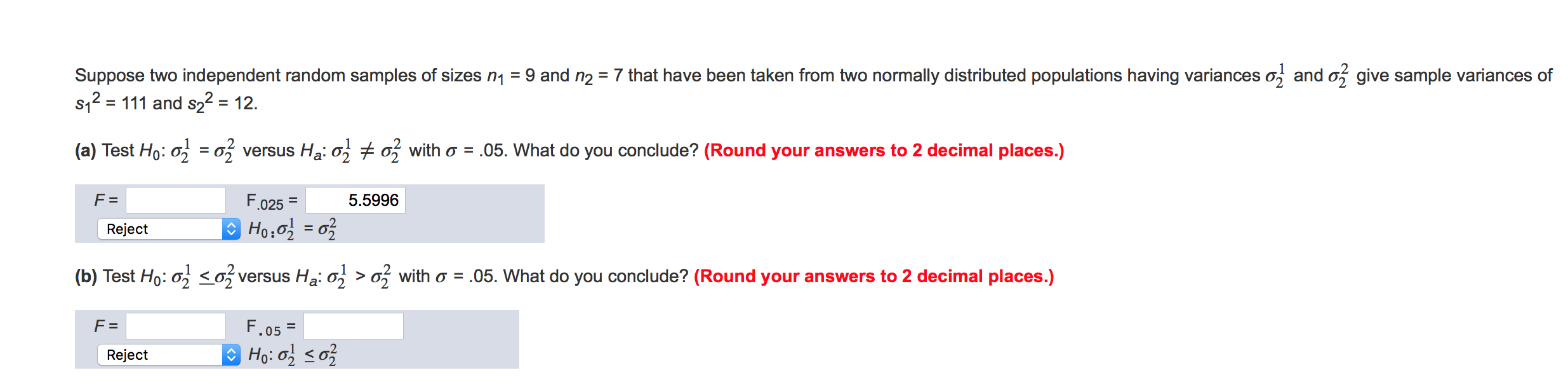 Solved Suppose two independent random samples of sizes n1 = | Chegg.com