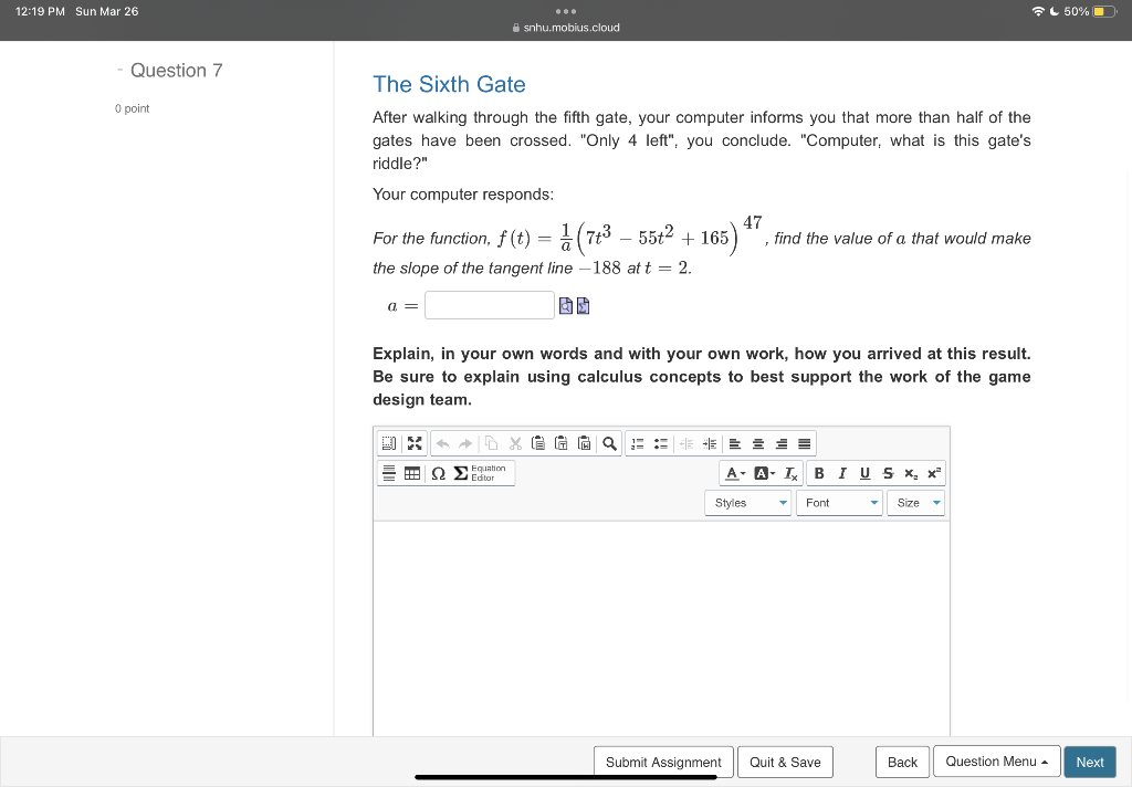 Solved The Sixth Gate After walking through the fifth gate, | Chegg.com