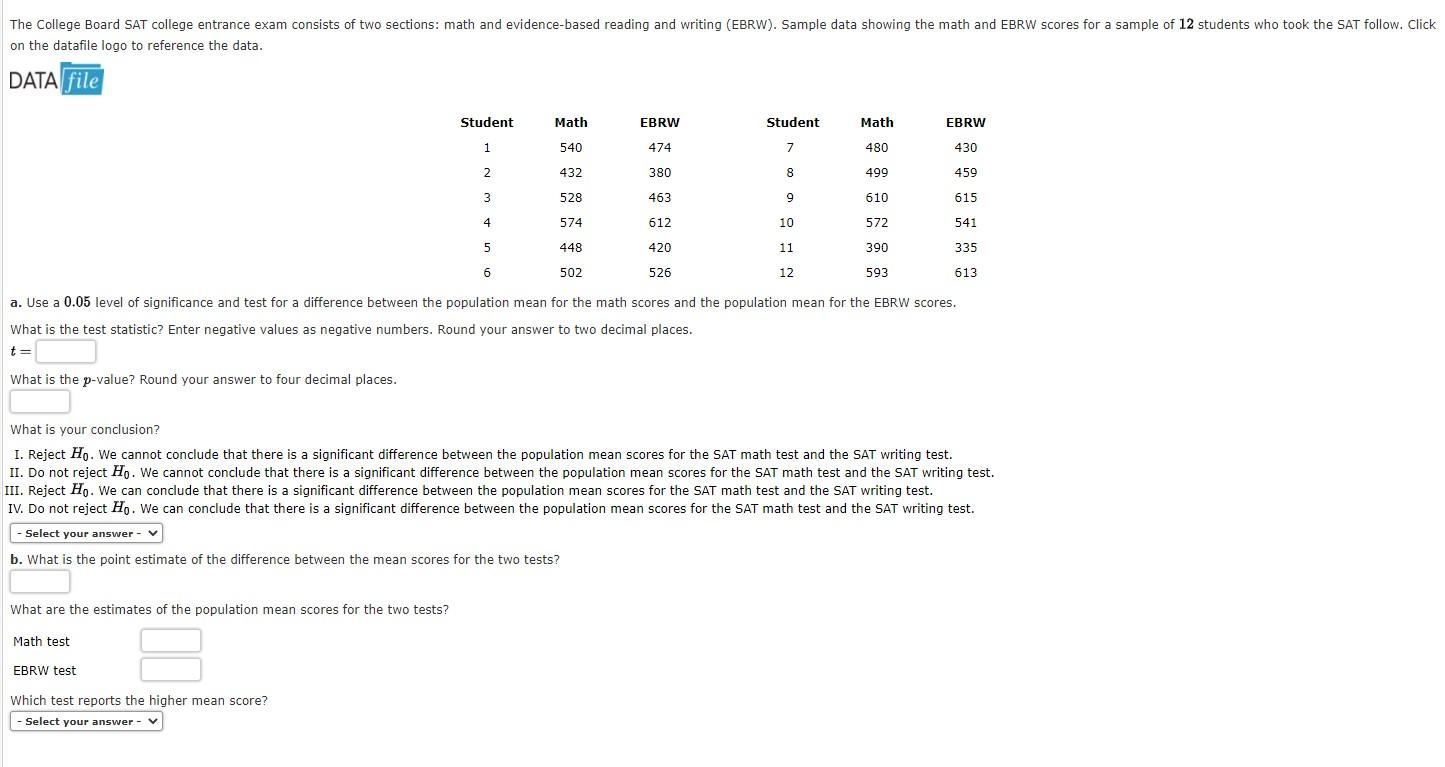 Solved Exercise 1029 Algo Inferences About The Difference 9409