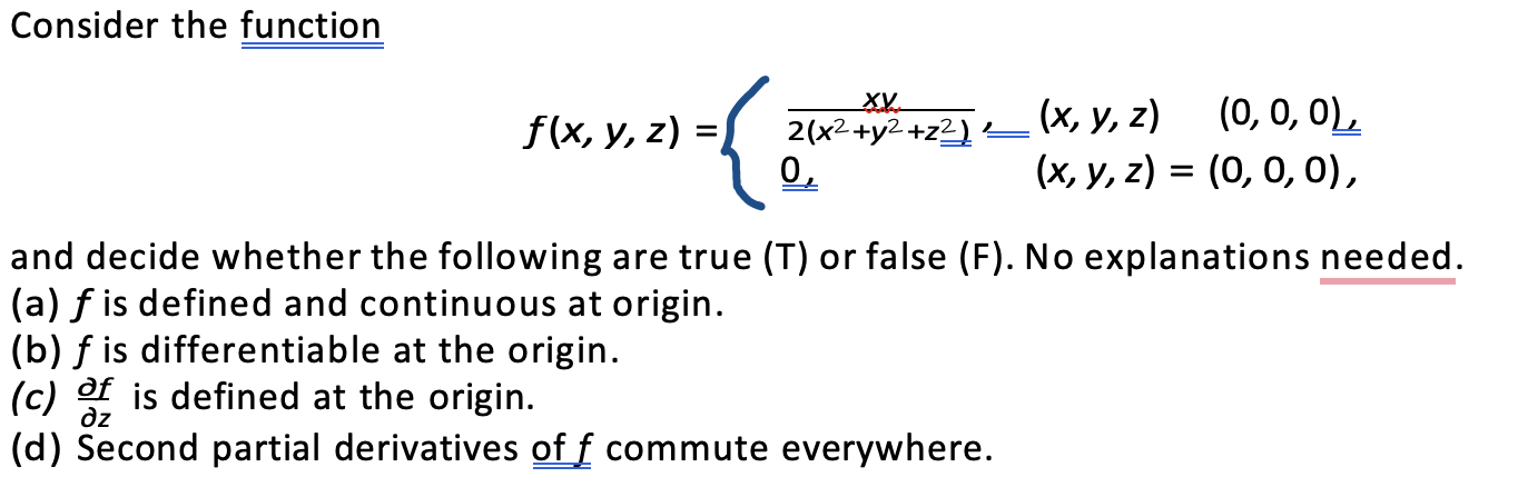 Solved Consider the function | Chegg.com