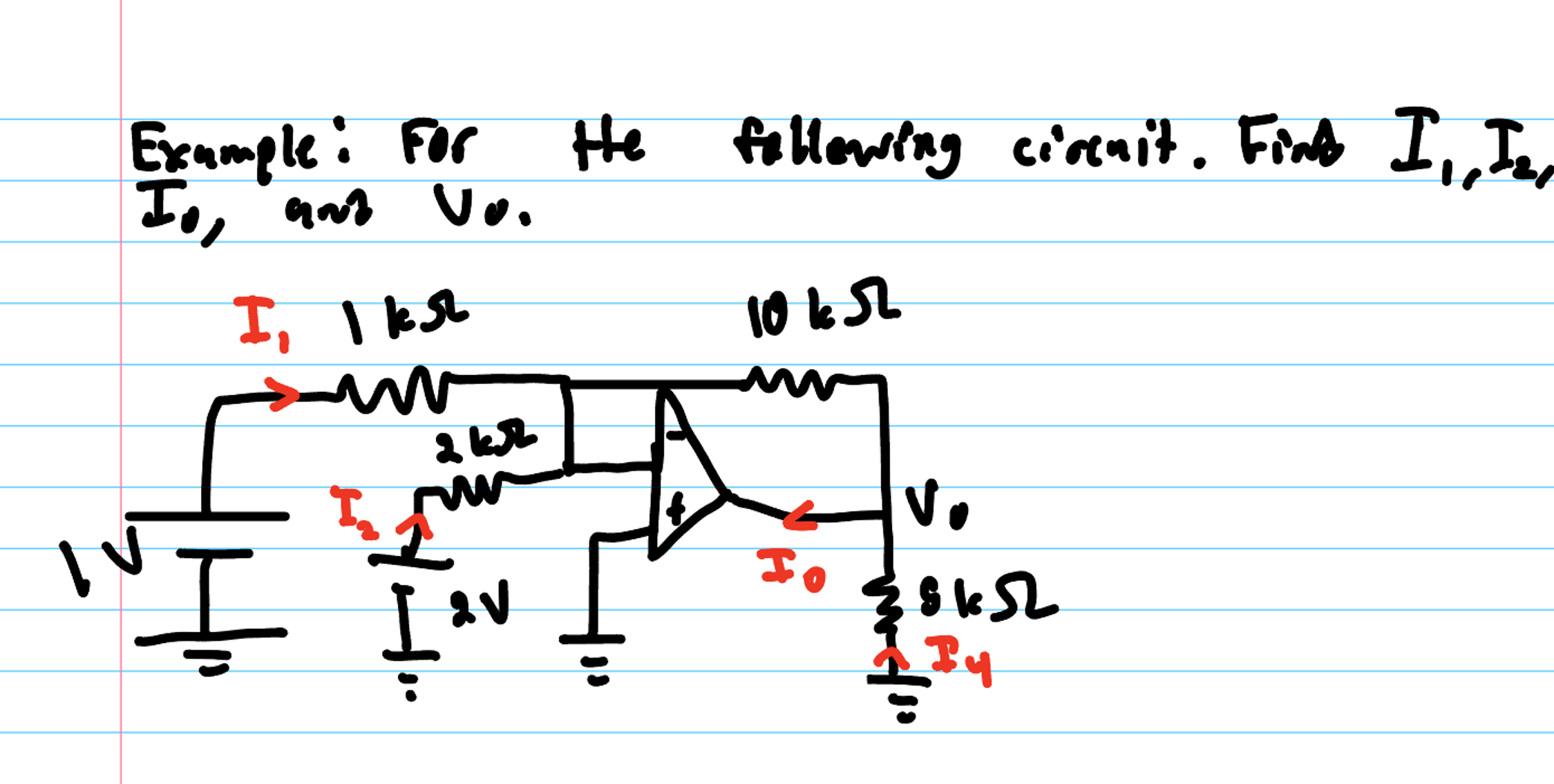 Solved Example: For the following circuit. Find I1,I2I0, | Chegg.com