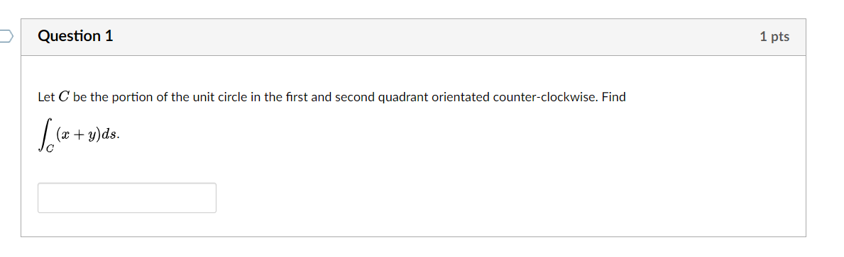 Solved Let C be the portion of the unit circle in the first | Chegg.com Solved Let C be the portion of the unit circle in the first | Chegg.com