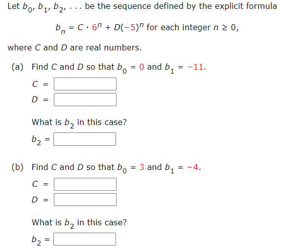 Solved Let b0′b1,b2,… be the sequence defined by the | Chegg.com