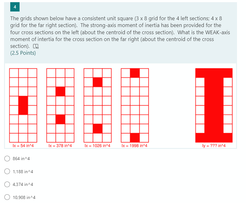 Solved The grids shown below have a consistent unit square | Chegg.com