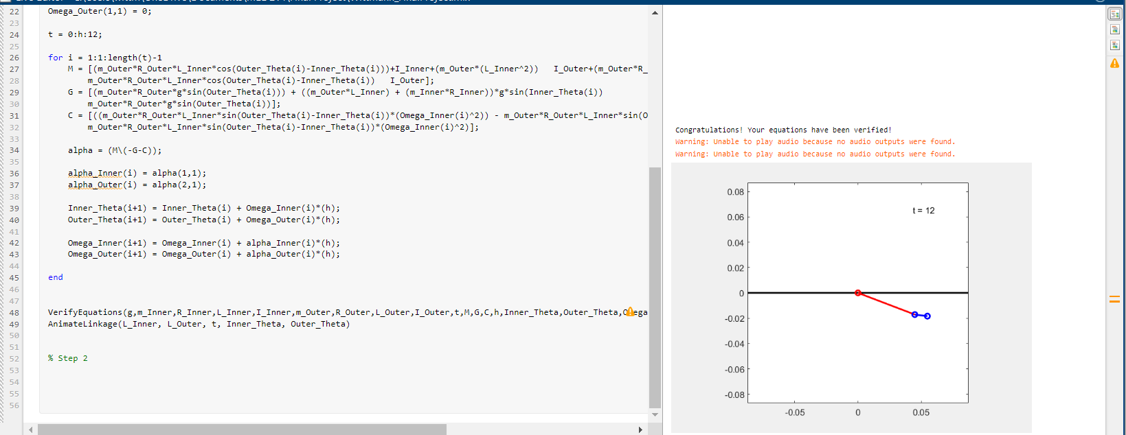 Working on a MatLab project and I'm not sure how to | Chegg.com