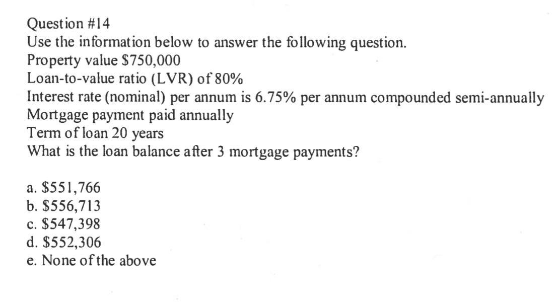 Solved Question \#14 Use the information below to answer the | Chegg.com