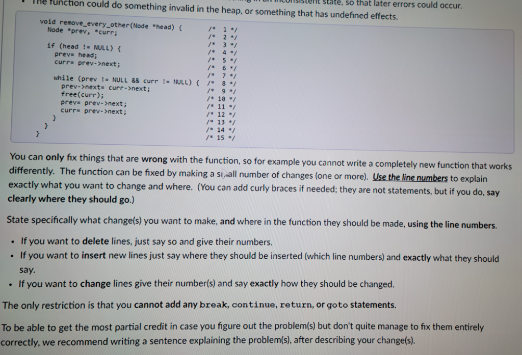 Solved Consider the declarations below for a node in a | Chegg.com