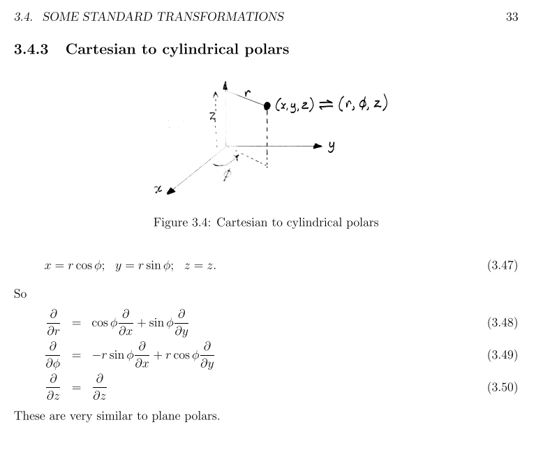 Solved 3.4. SOME STANDARD TRANSFORMATIONS 3.4.3 Cartesian to | Chegg.com