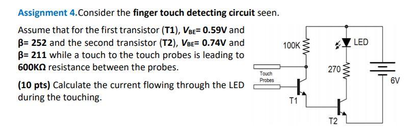 Solved Assignment 4. Consider the finger touch detecting | Chegg.com