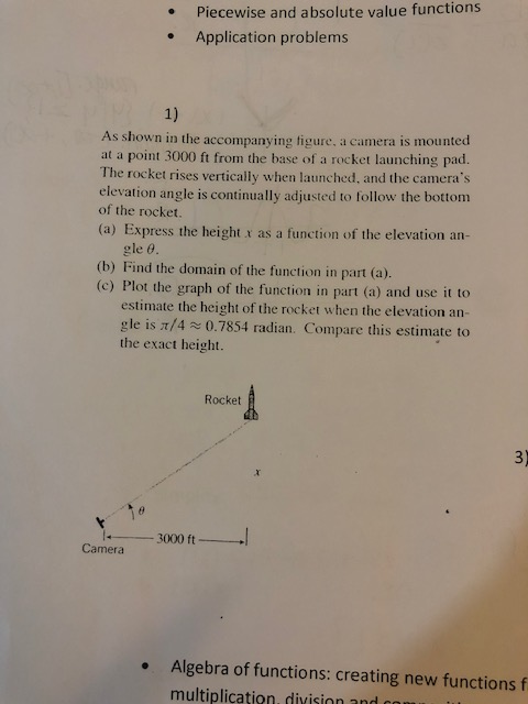Solved Piecewise And Absolute Value Functions Application 4272