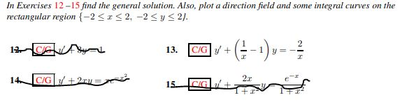 Solved In Exercises 12-15 find the general solution. Also, | Chegg.com