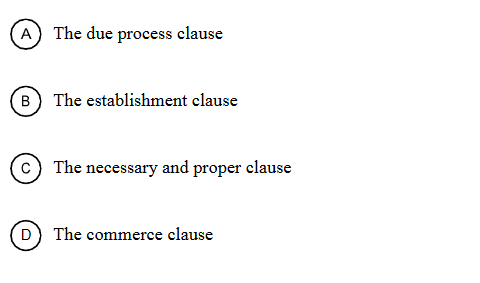 Solved 12. Which of the following clauses serves as the | Chegg.com