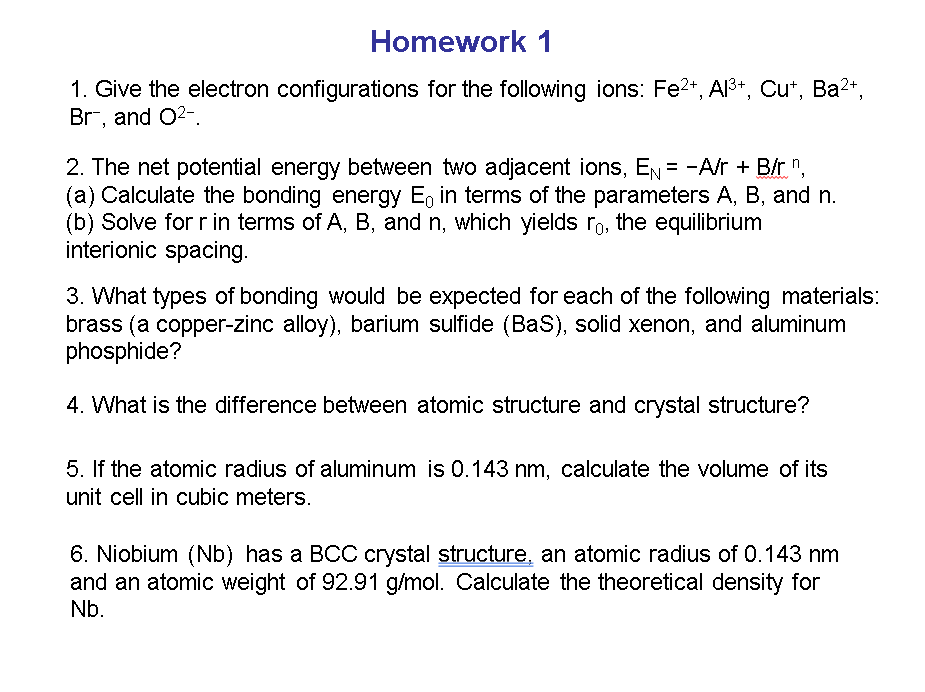 Solved 1. Give the electron configurations for the following | Chegg.com