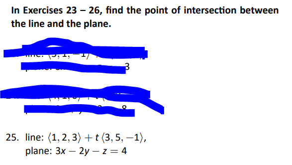 Solved In Exercises 23 - 26, find the point of intersection | Chegg.com