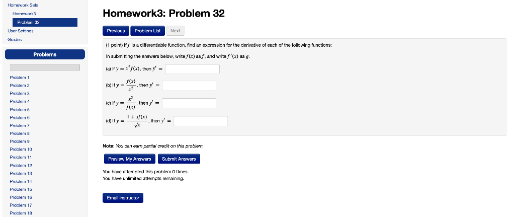 Solved Homework Sels Homework3: Problem 32 Homework Problem | Chegg.com