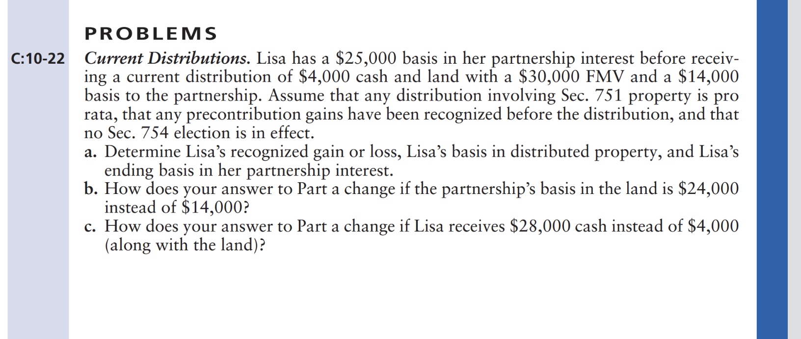Solved PROBLEMS Current Distributions. Lisa has a $25,000 | Chegg.com