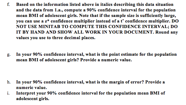 Solved Summary Statistics Variable N Mean StDev Minimum %Fat | Chegg.com