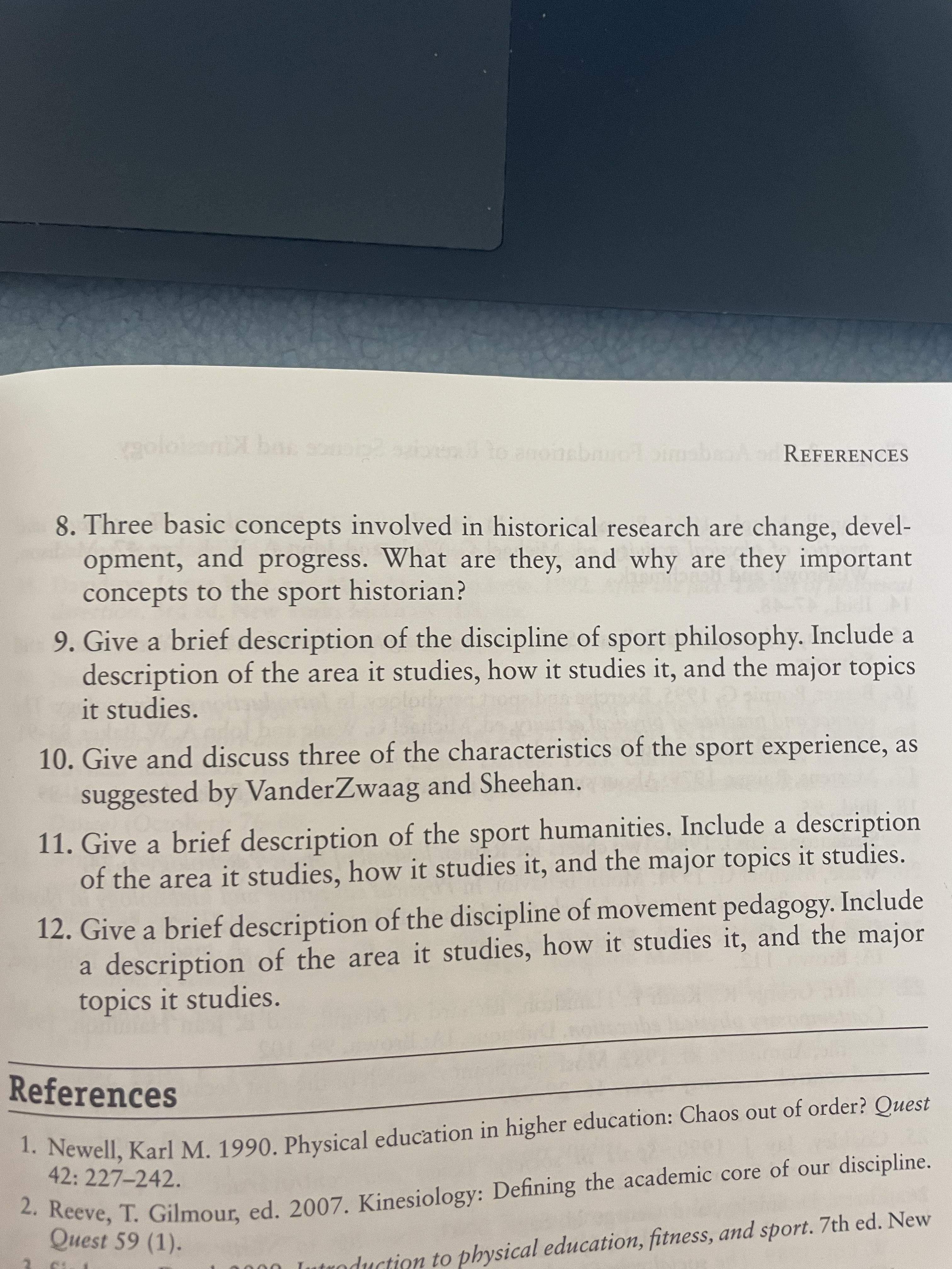 Solved These are Exercise Science discussion questions. | Chegg.com