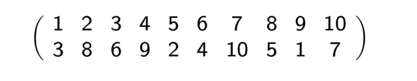 Solved 1 2 3 4 5 6 7 8 9 10 3 8 6 9 2 4 10 5 1 7 | Chegg.com