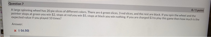 Solved Question 7 0/1 point A large spinning wheel has 20 | Chegg.com